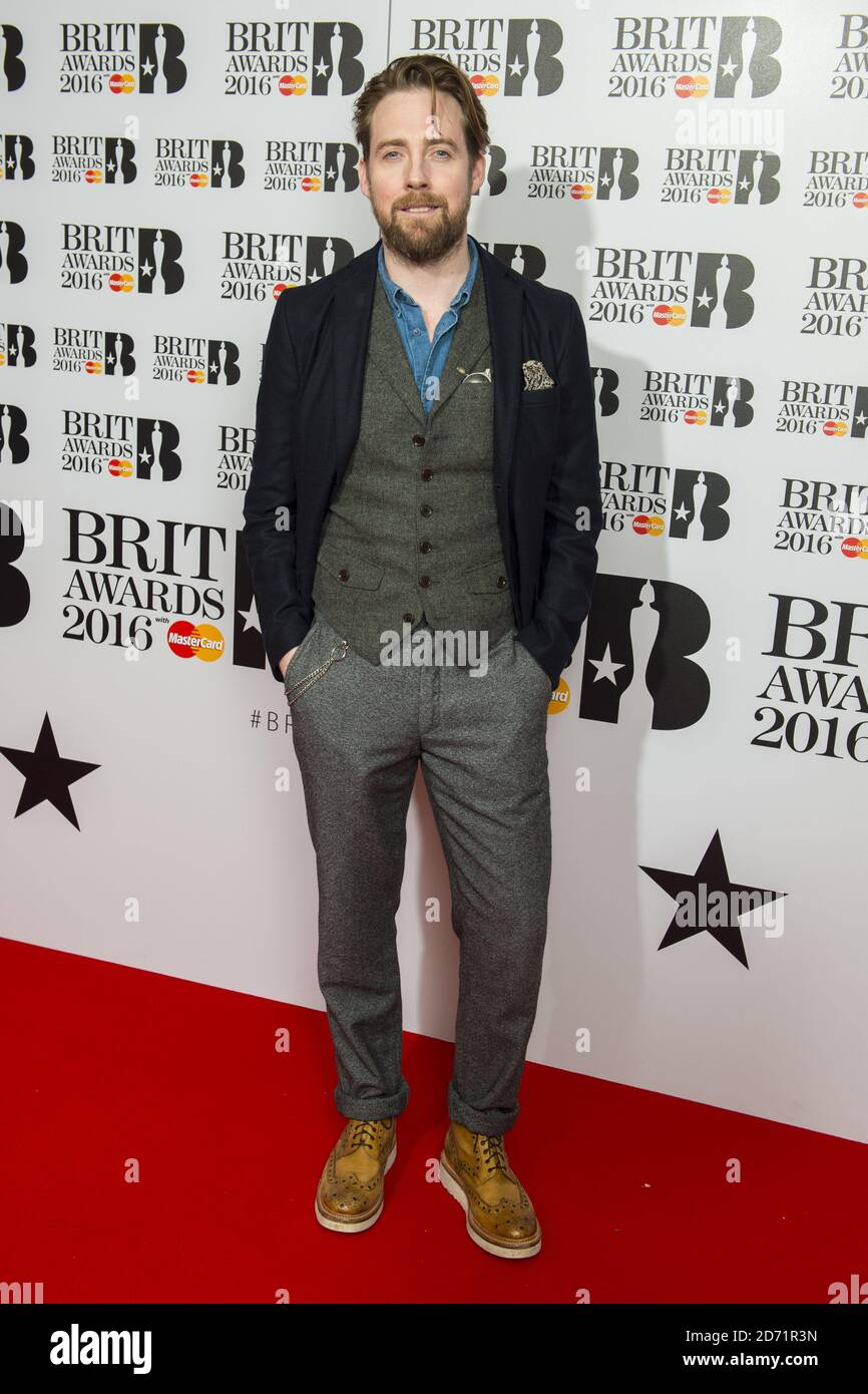 Ricky Wilson attending the Brit Awards 2016 nominations, at ITV studios ...
