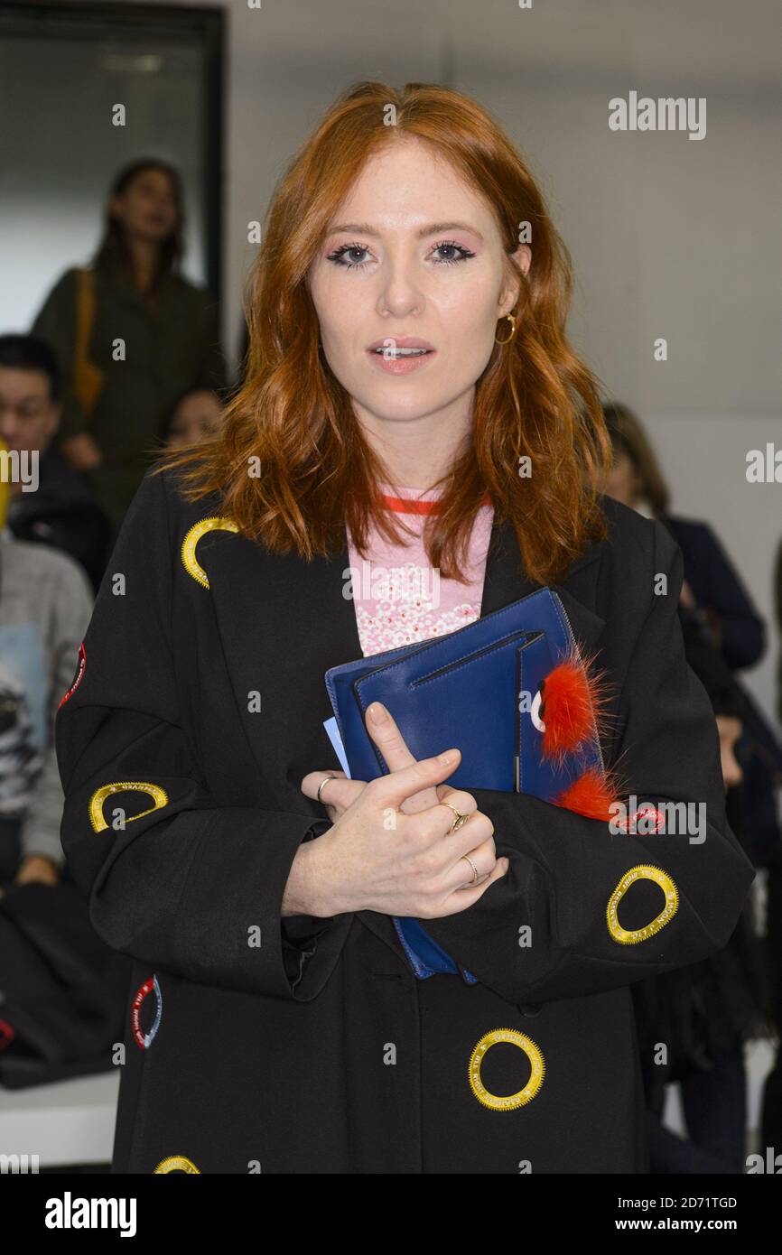 Angela Scanlon on the front row during the Sibling Autumn/ Winter 2016 ...