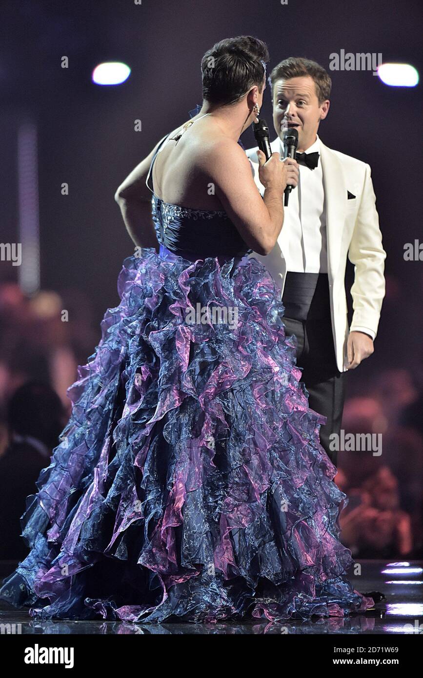 Ant McPartlin and Declan Donnelly on stage during the 2016 Brit Awards ...