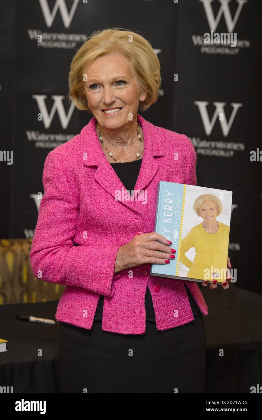 Mary Berry signs copies of her new book 'Mary Berry: Foolproof Cooking ...