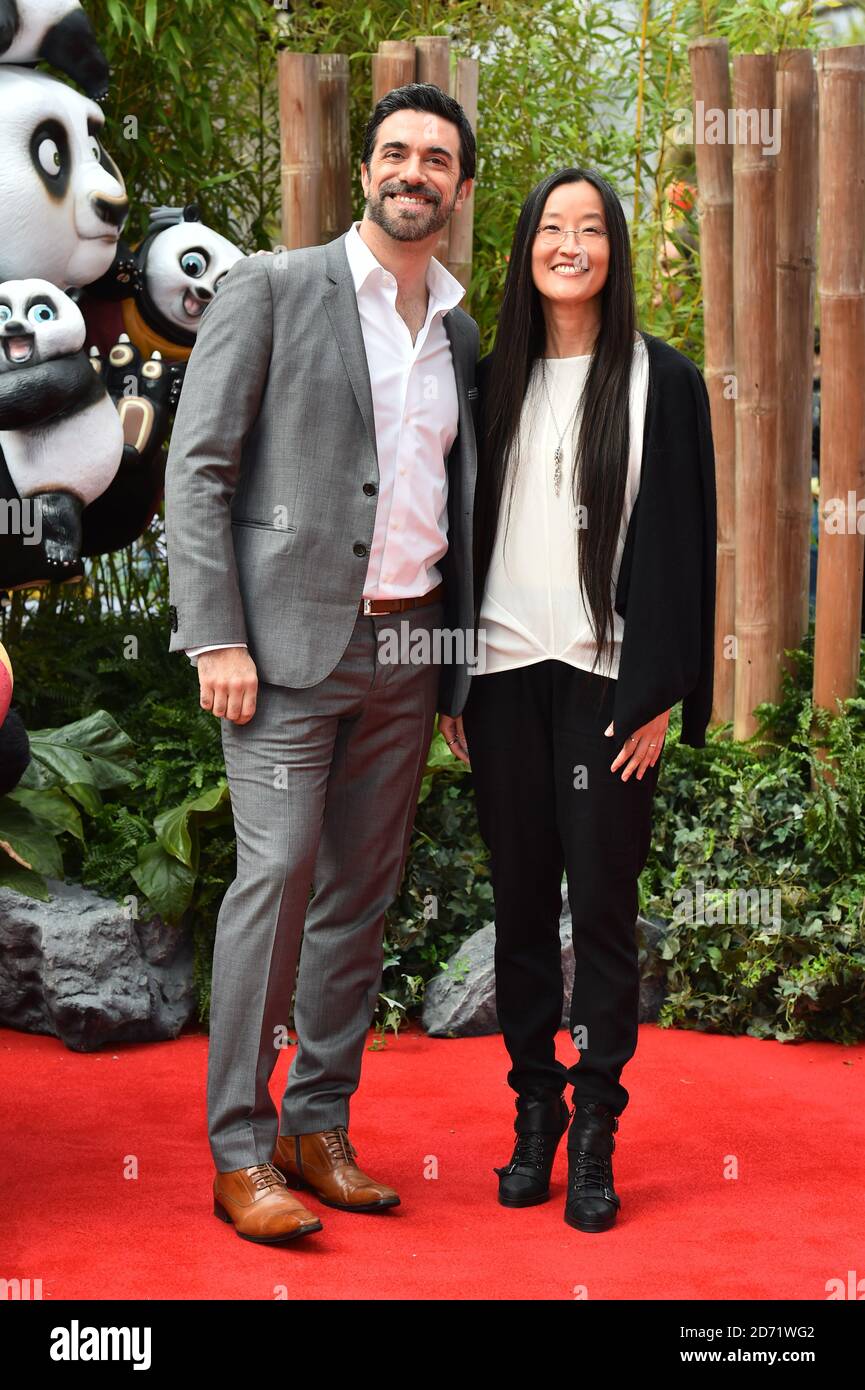 Alessandro Carloni an Jennifer Yuh Nelson attending the premiere of ...