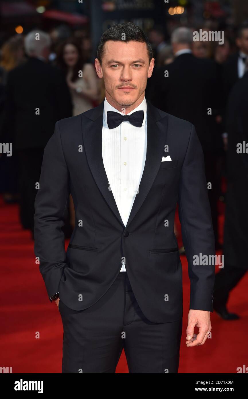 Luke Evans attending the Olivier Awards, at the Royal Opera House in ...