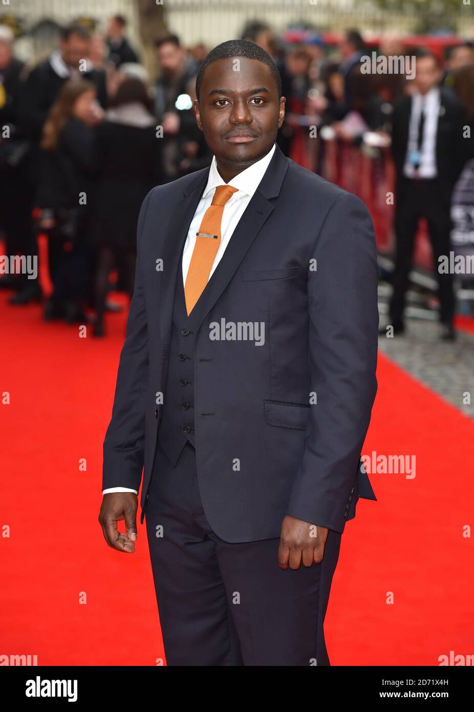 Babou Ceesay and guest attending the Eye In The Sky UK premiere held at ...
