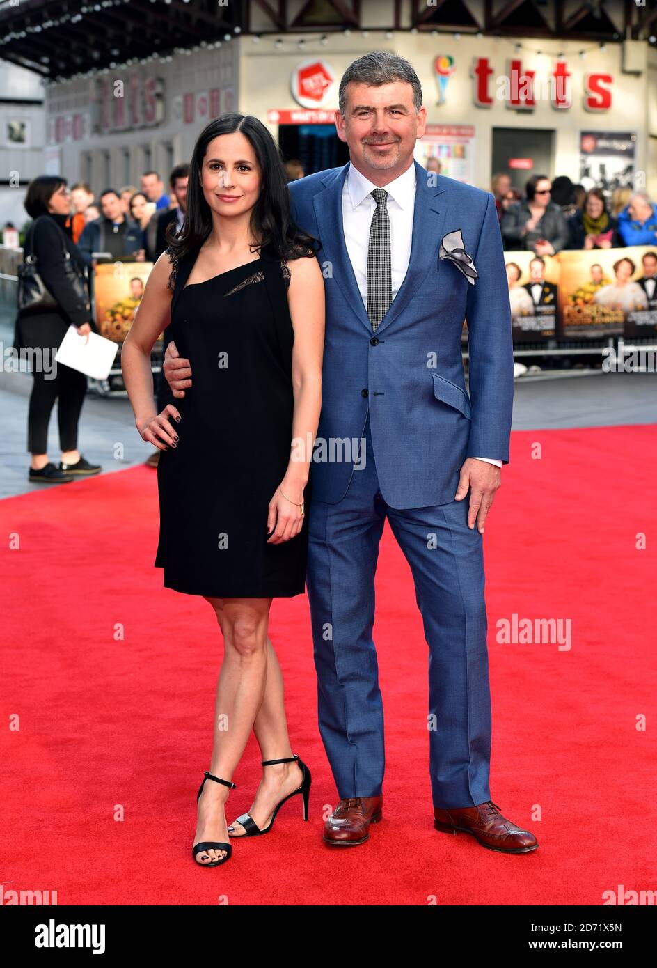 Screenwriter Nicholas Martin and guest attending the World Premiere of ...