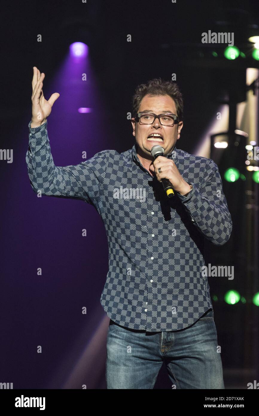 Alan Carr performing at the Teenage Cancer Trust comedy night, at the ...