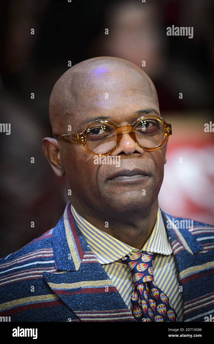 Samuel L Jackson attending the Captain America: Civil War European ...