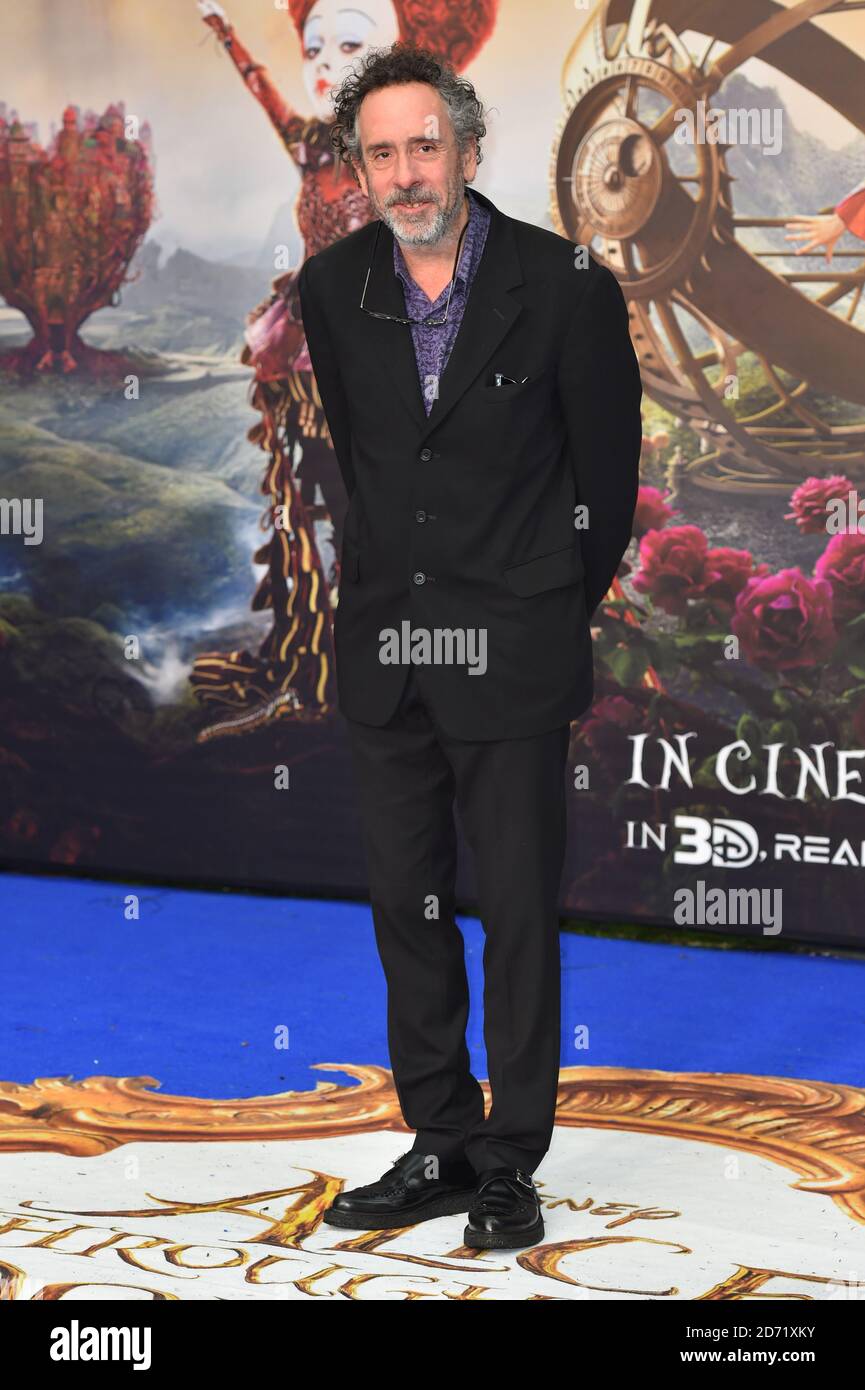 Tim Burton attending the Alice Through The Looking Glass European ...