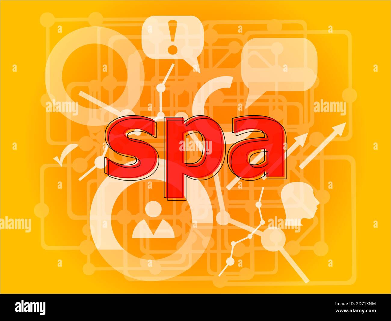 Text Spa on digital background. Health concept . Big set of ...