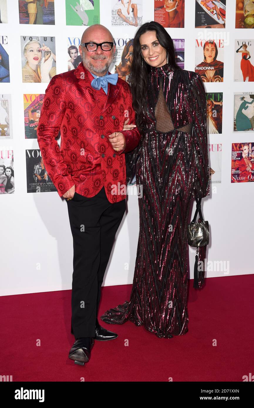 Florist Eric Buterbaugh and Demi Moore attending the Vogue Gala Dinner ...