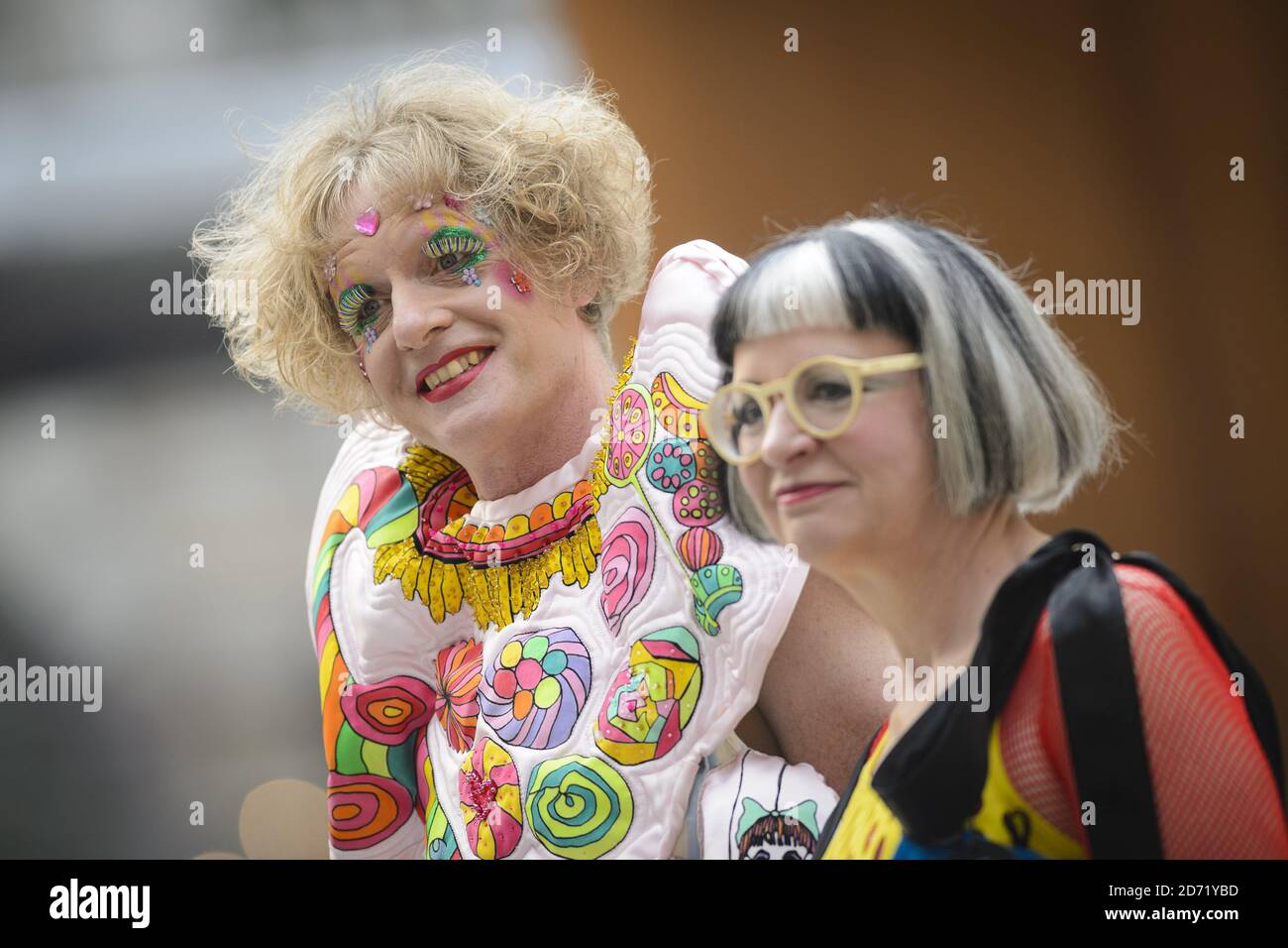 Grayson Perry and Philippa Perry attending the Royal Academy of Arts ...