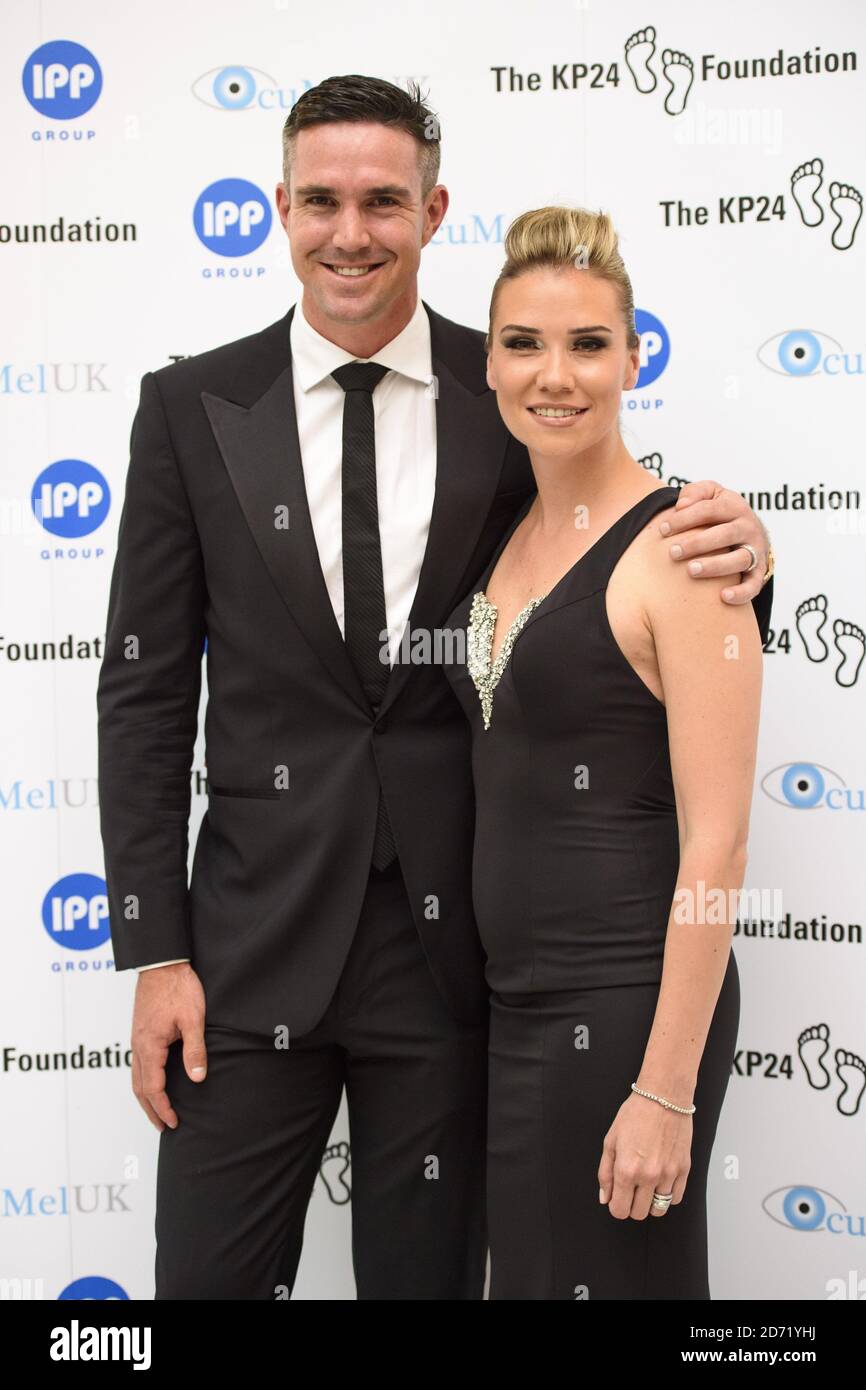 Kevin Pietersen and Jessica Taylor attending the The KP24 Foundation ...