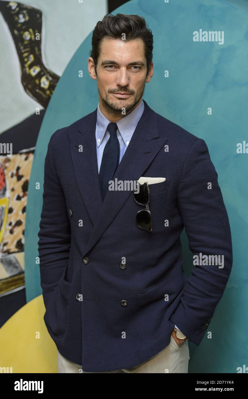 David Gandy attends a private party hosted by Burberry Chief Executive ...