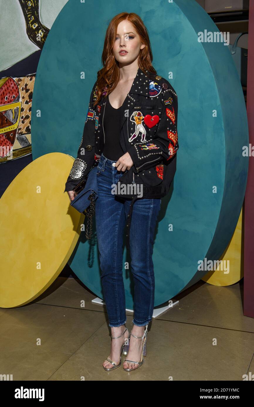 Ellie Bamber attends a private party hosted by Burberry Chief Executive ...