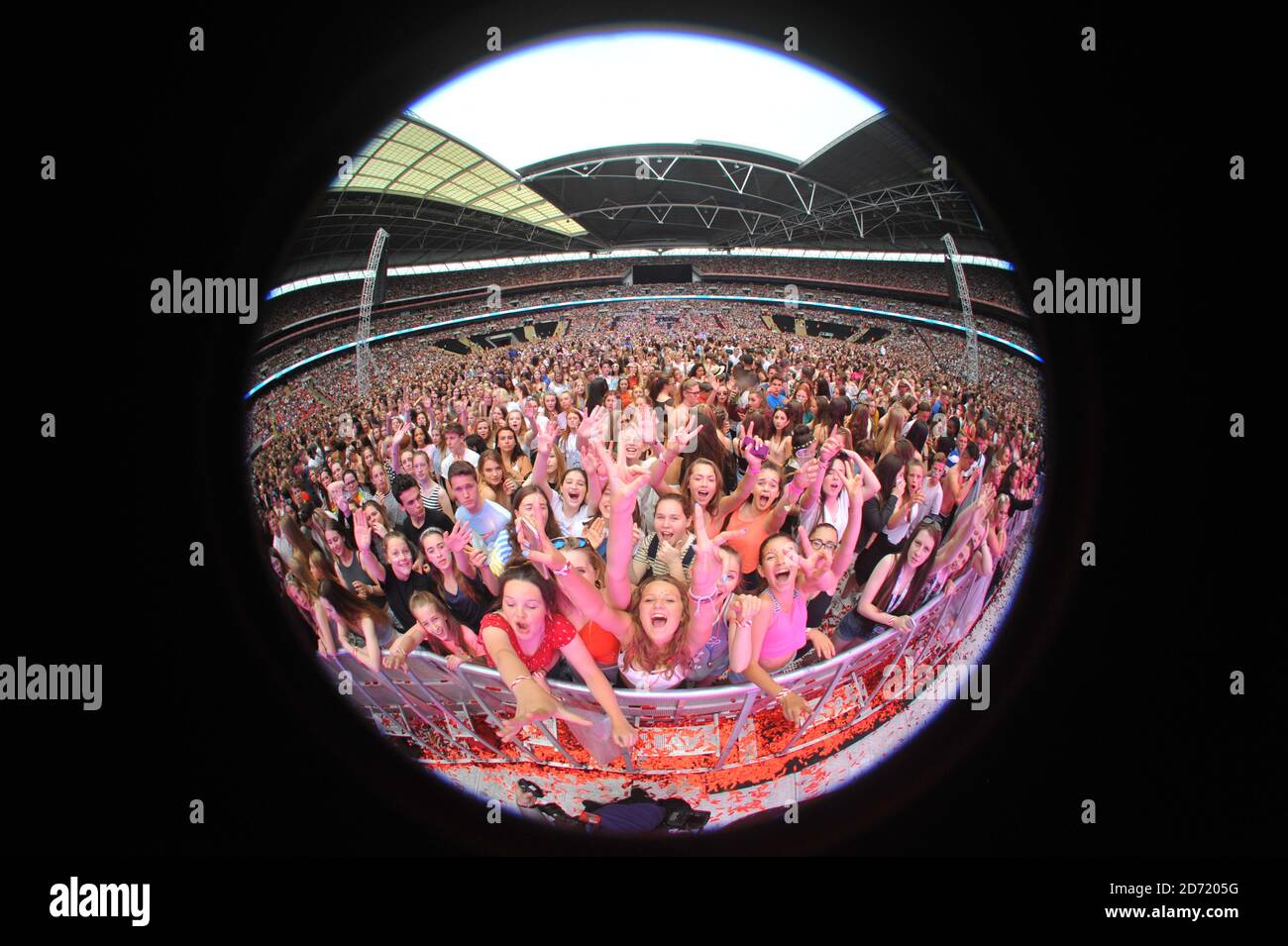 Crowds at the Capital FM's Summertime Ball with Vodafone held at ...