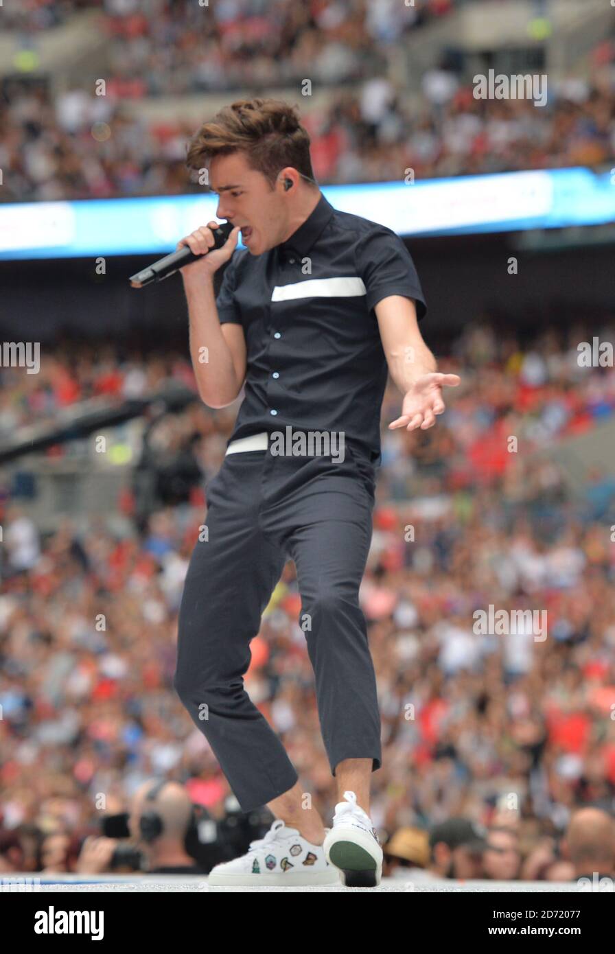 Nathan Sykes at the Capital FM's Summertime Ball with Vodafone held at ...