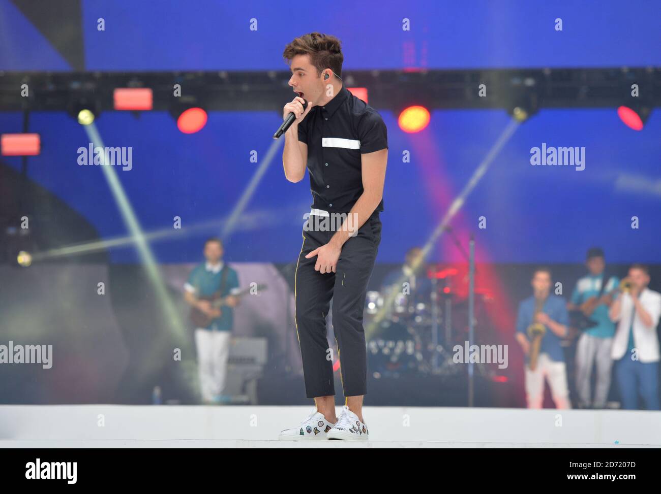 Nathan Sykes at the Capital FM's Summertime Ball with Vodafone held at ...