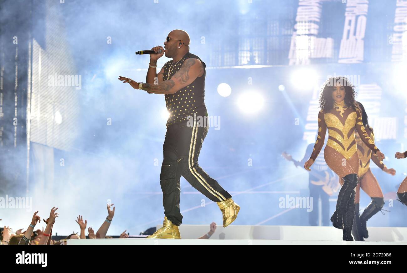 Flo rida performs capital fms summertime ball wembley stadium hi-res ...