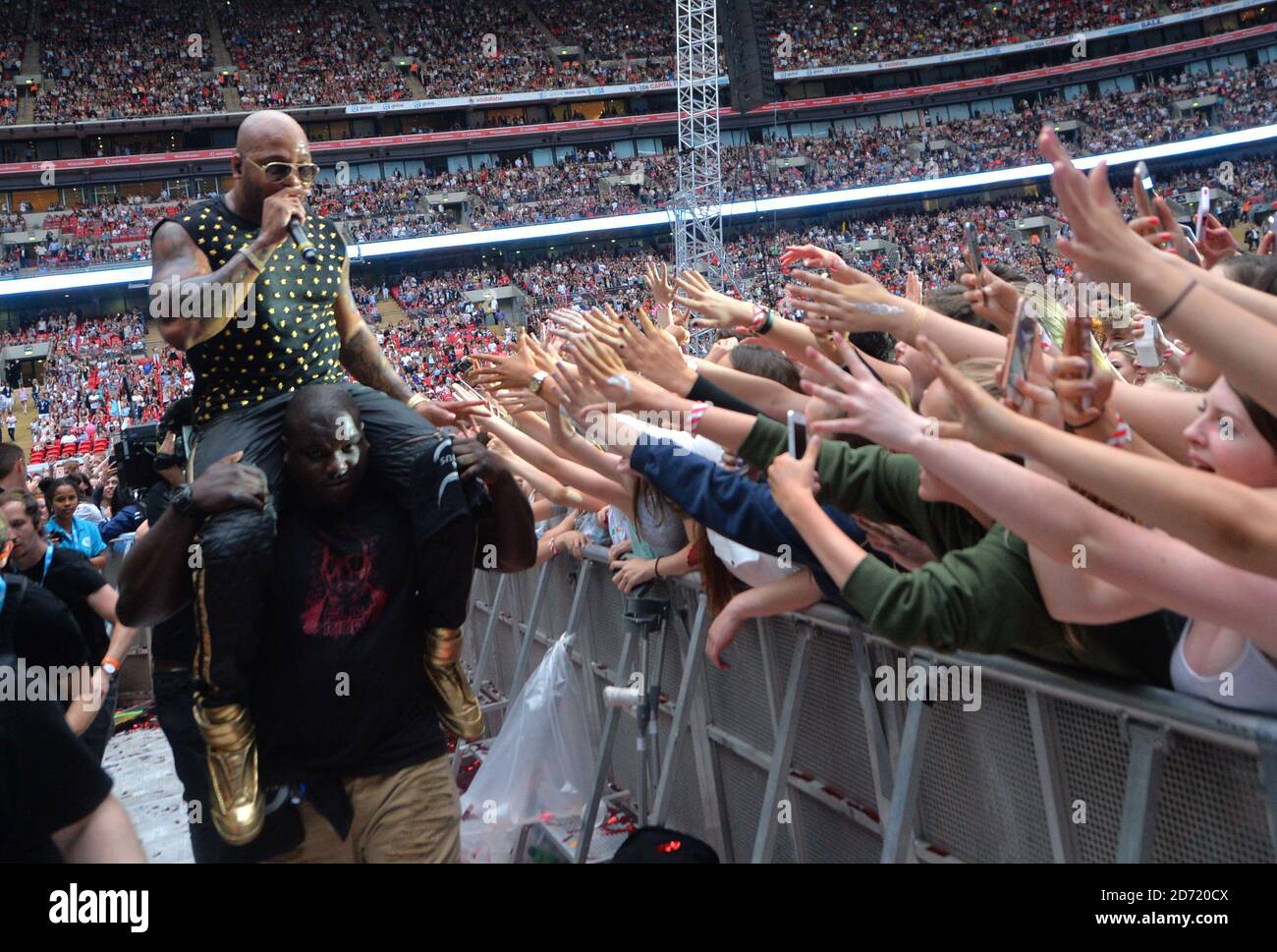Flo Rida at the Capital FM's Summertime Ball with Vodafone held at ...
