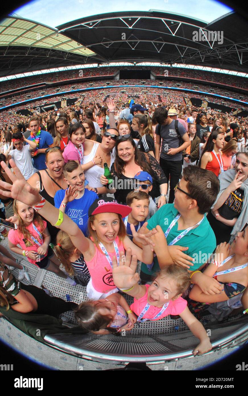 The crowd at the Capital FM's Summertime Ball with Vodafone held at ...