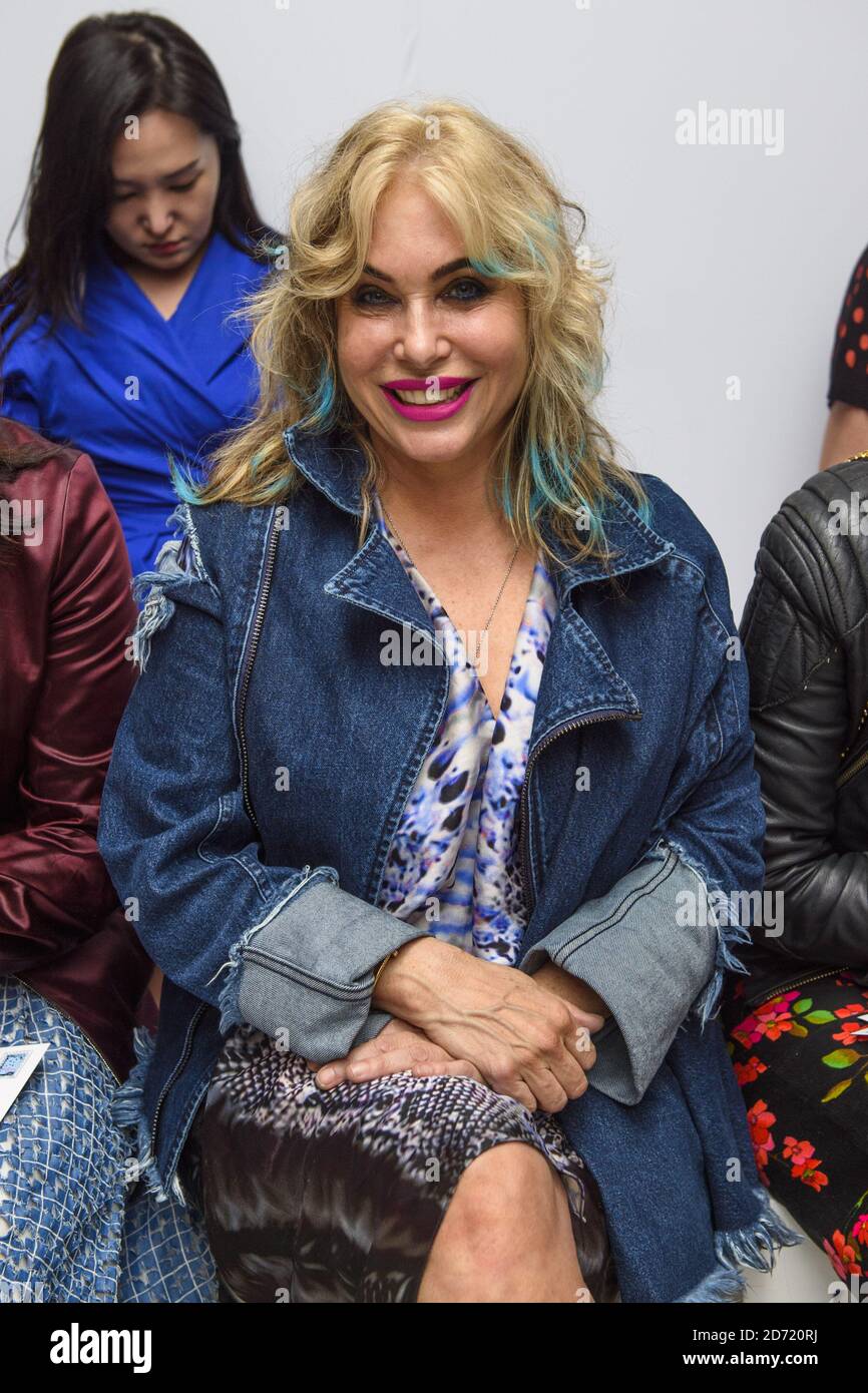 Brix Smith-Start on the front row at the Sibling fashion show, held at ...