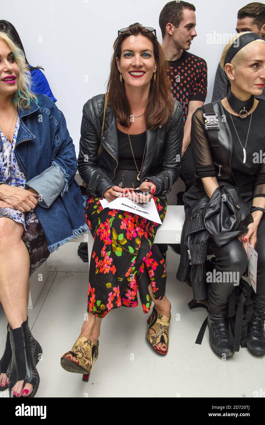 Melanie Rickey on the front row at the Sibling fashion show, held at ...