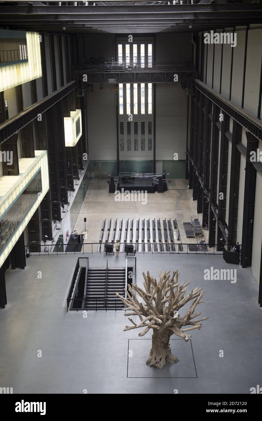 General view of the Turbine Hall from the bridge to the Switch House ...