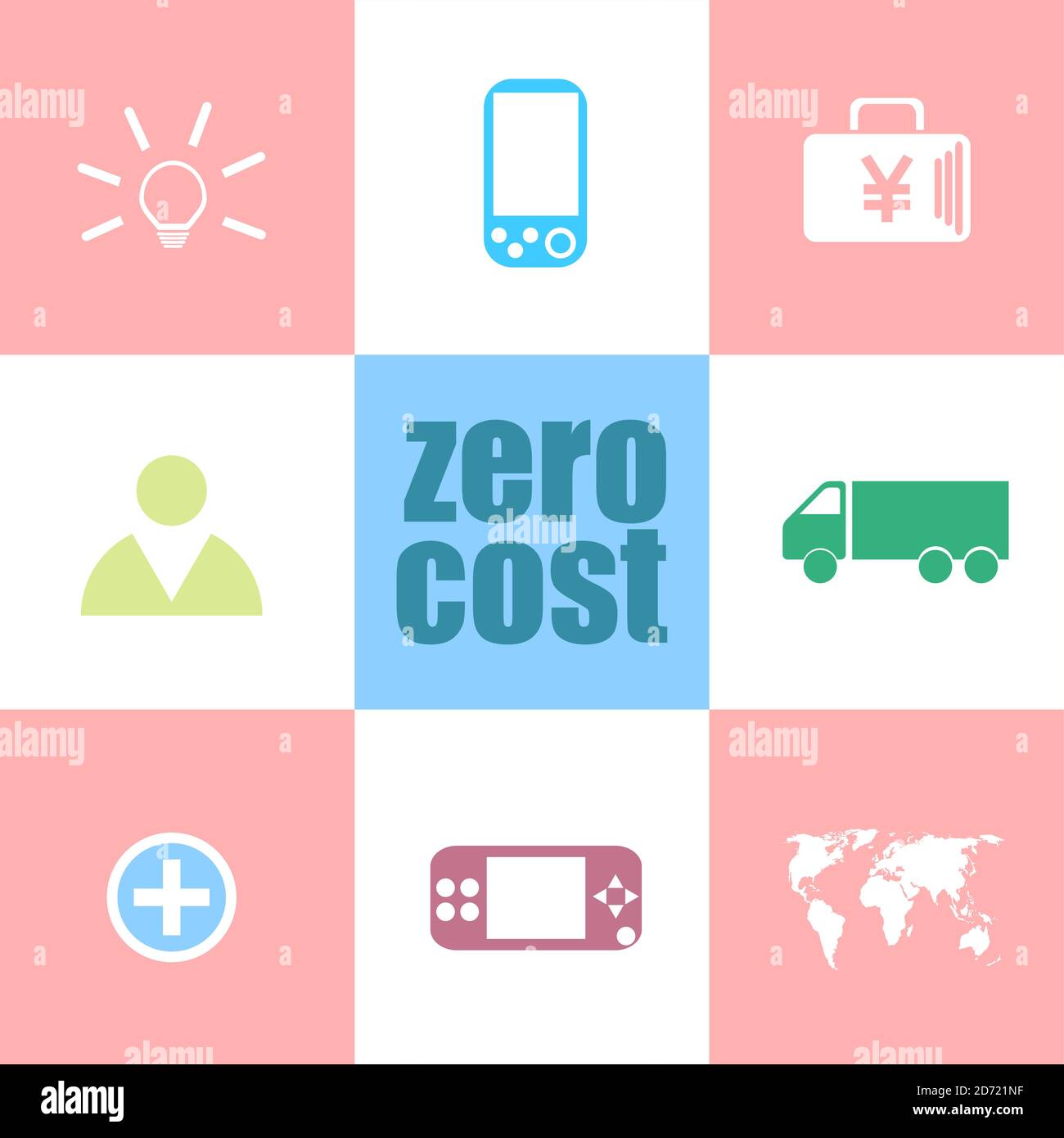 Text Zero cost. Business concept . Infographic dashboard ui interface ... Text Zero cost. Business concept . Infographic dashboard ui interface ...