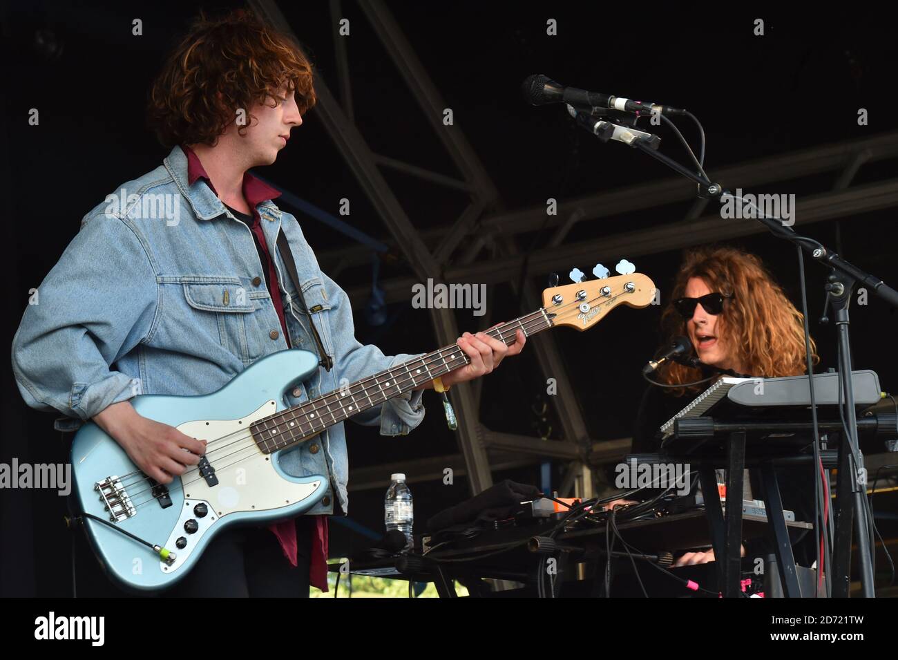 Blaine and Henry Harrison of Mystery Jets performing at the British ...
