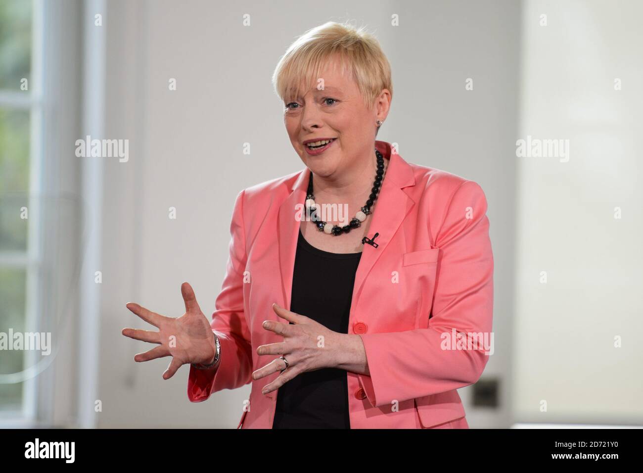 Angela Eagle attending a press conference at 2 Savoy Place in London ...
