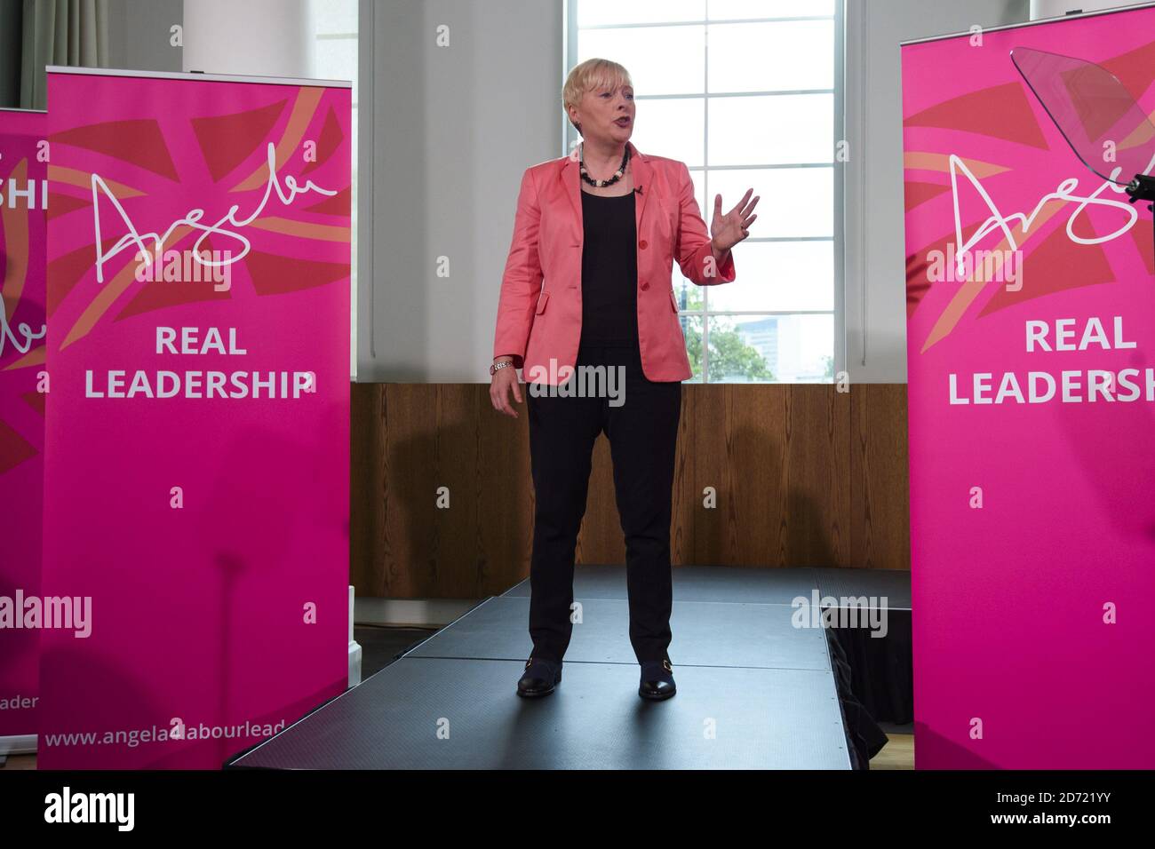 Angela Eagle attending a press conference at 2 Savoy Place in London ...