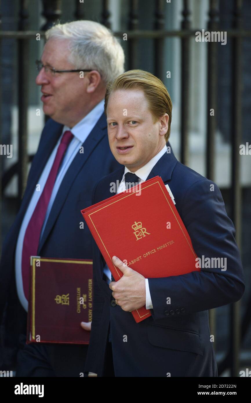 Minister for the Cabinet Office Ben Gummer arriving for the weekly ...