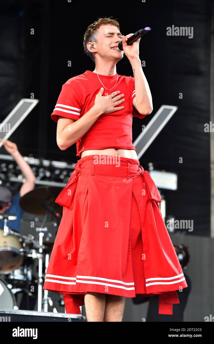 Olly alexander years years music festival at hylands park hi-res stock ...