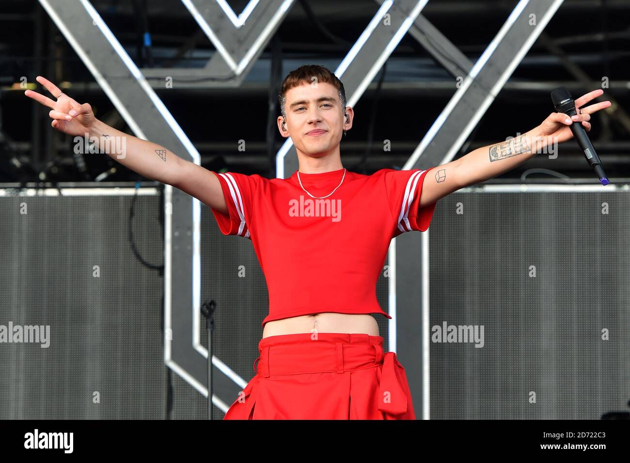 Olly alexander years years music festival at hylands park hi-res stock ...