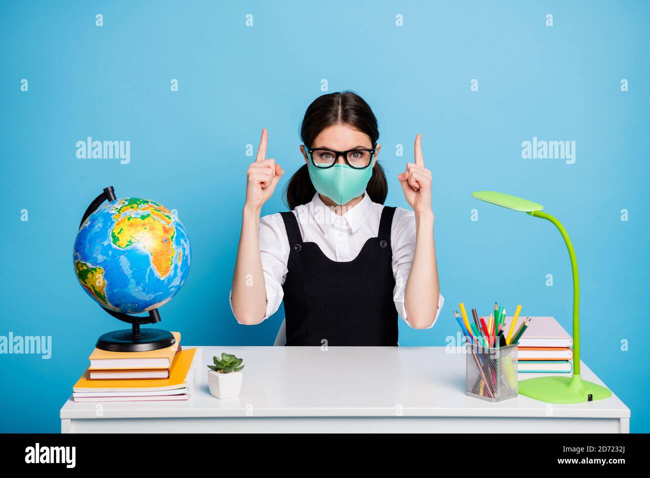 Portrait of her she nice attractive genius brainy diligent girl in ...