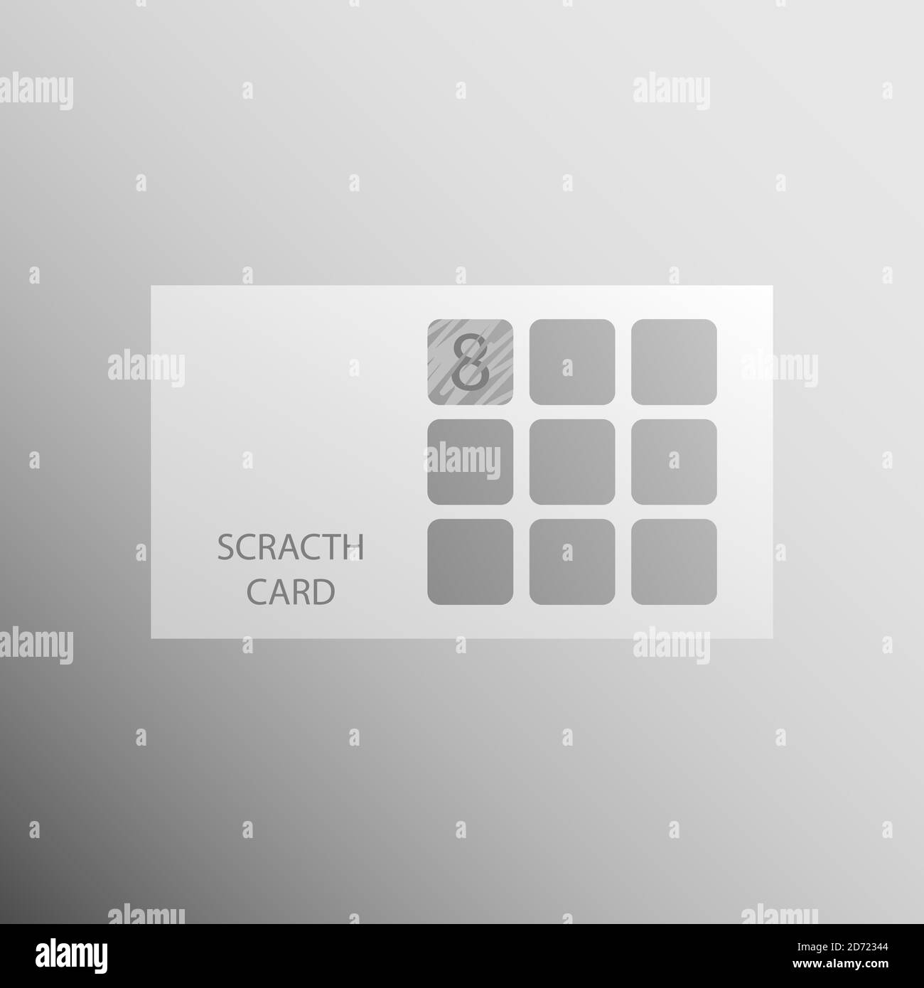 Scratch card mockup template, vector for web, print Stock Vector Image ...