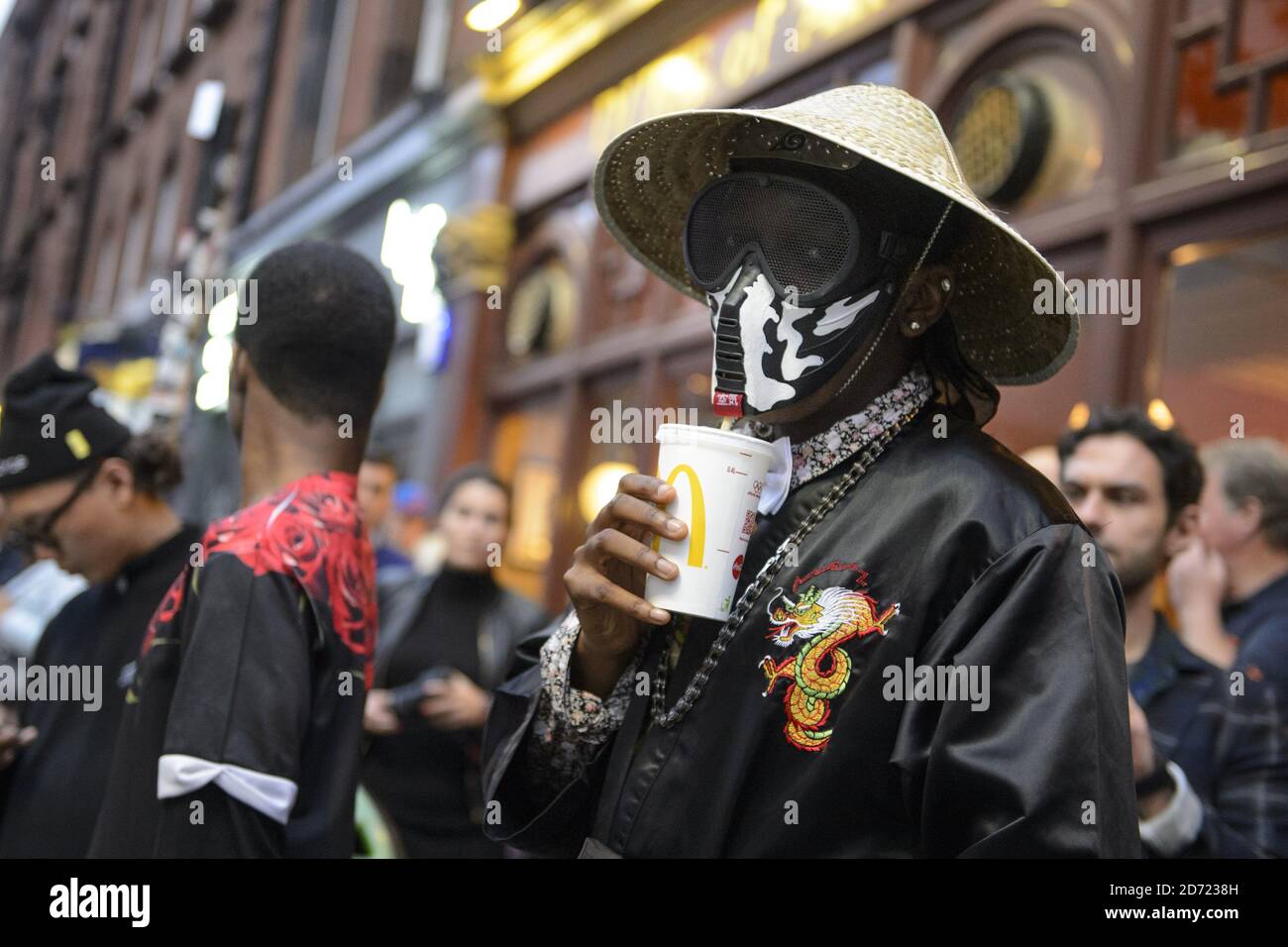 Outside bfc show space brewer street car park in soho hi-res stock ...