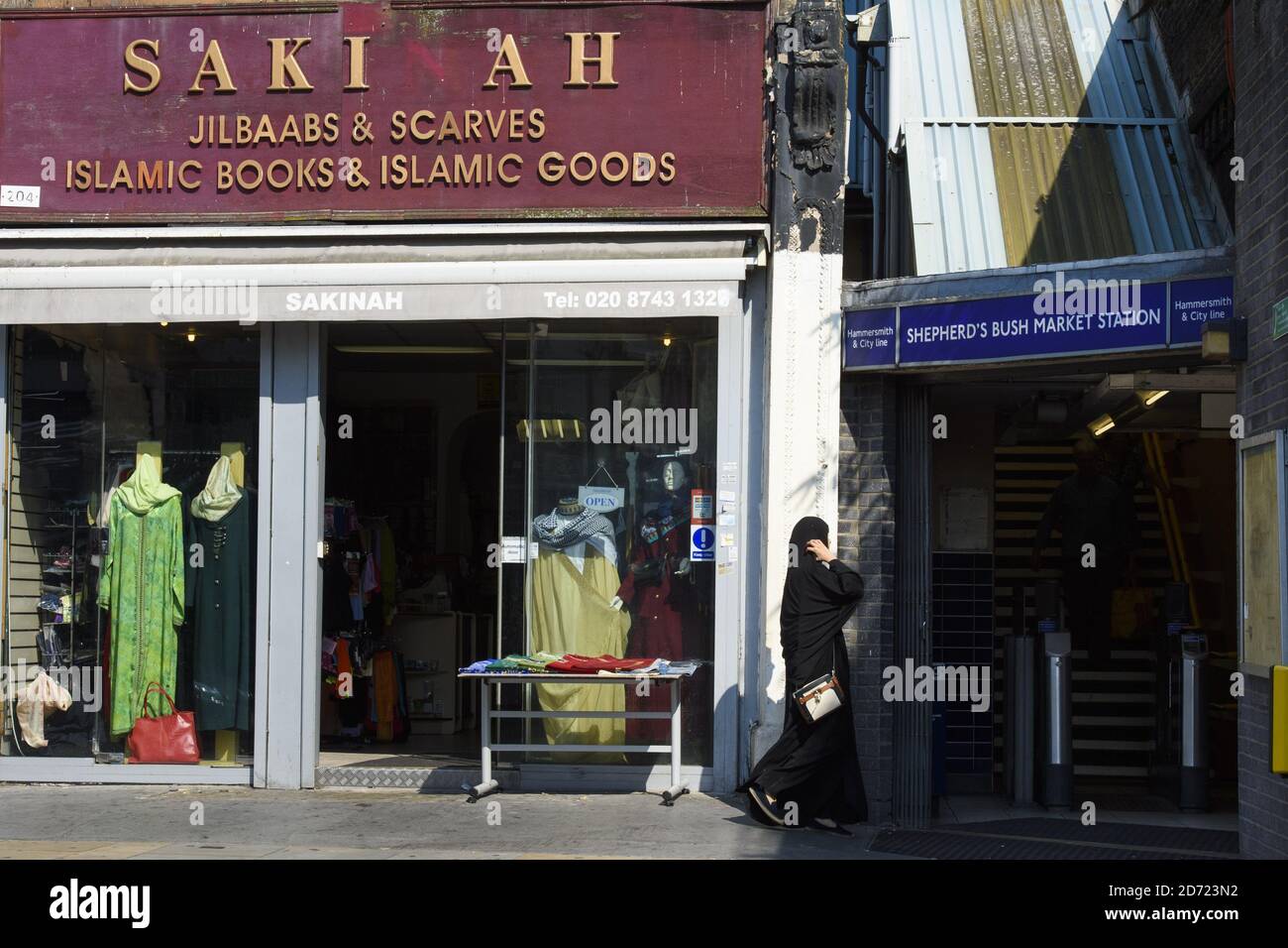 An Islamic goods store on the Uxbridge Road in Shepherd's Bush, west ...