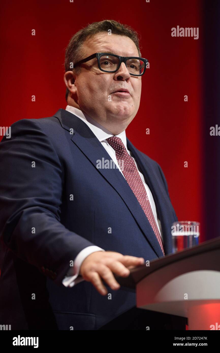 Deputy leader labour party tom watson speaks hi-res stock photography ...