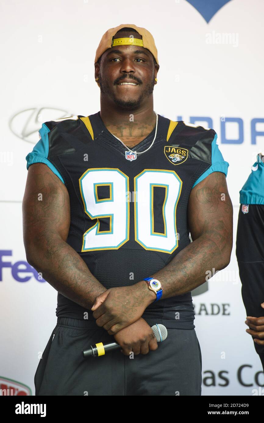Malik Jackson of the Jacksonville Jaguars pictured at NFL on Regent ...