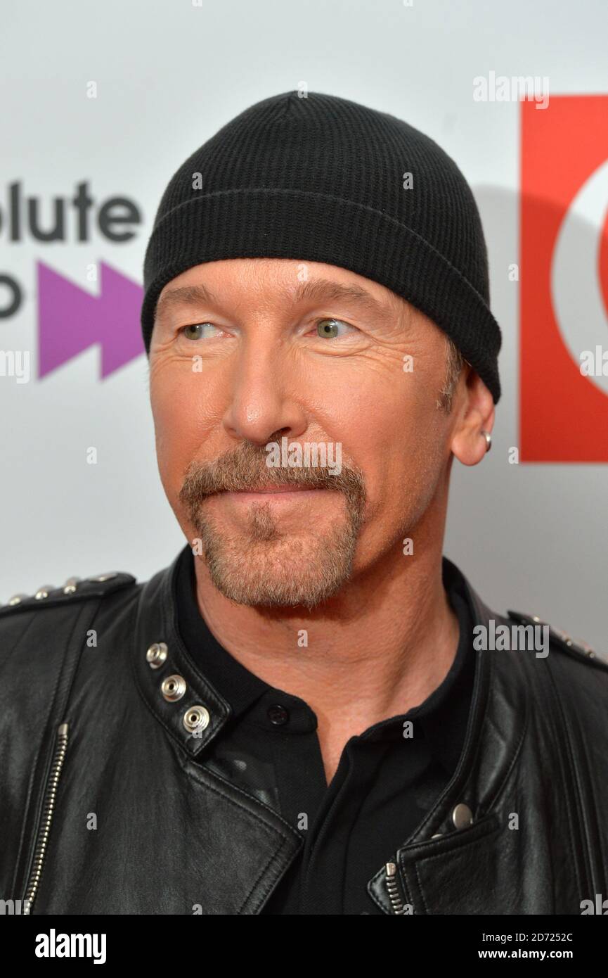 The Edge attending the Q Awards, at the Roundhouse in Camden, London ...