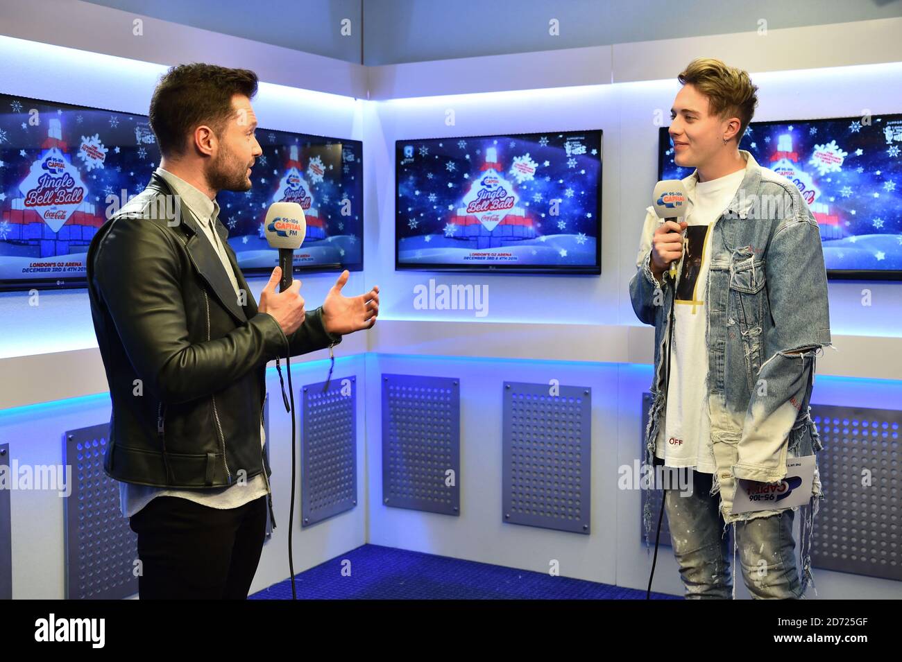 Roman Kemp interviews Calum Scott backstage during Capital's Jingle ...