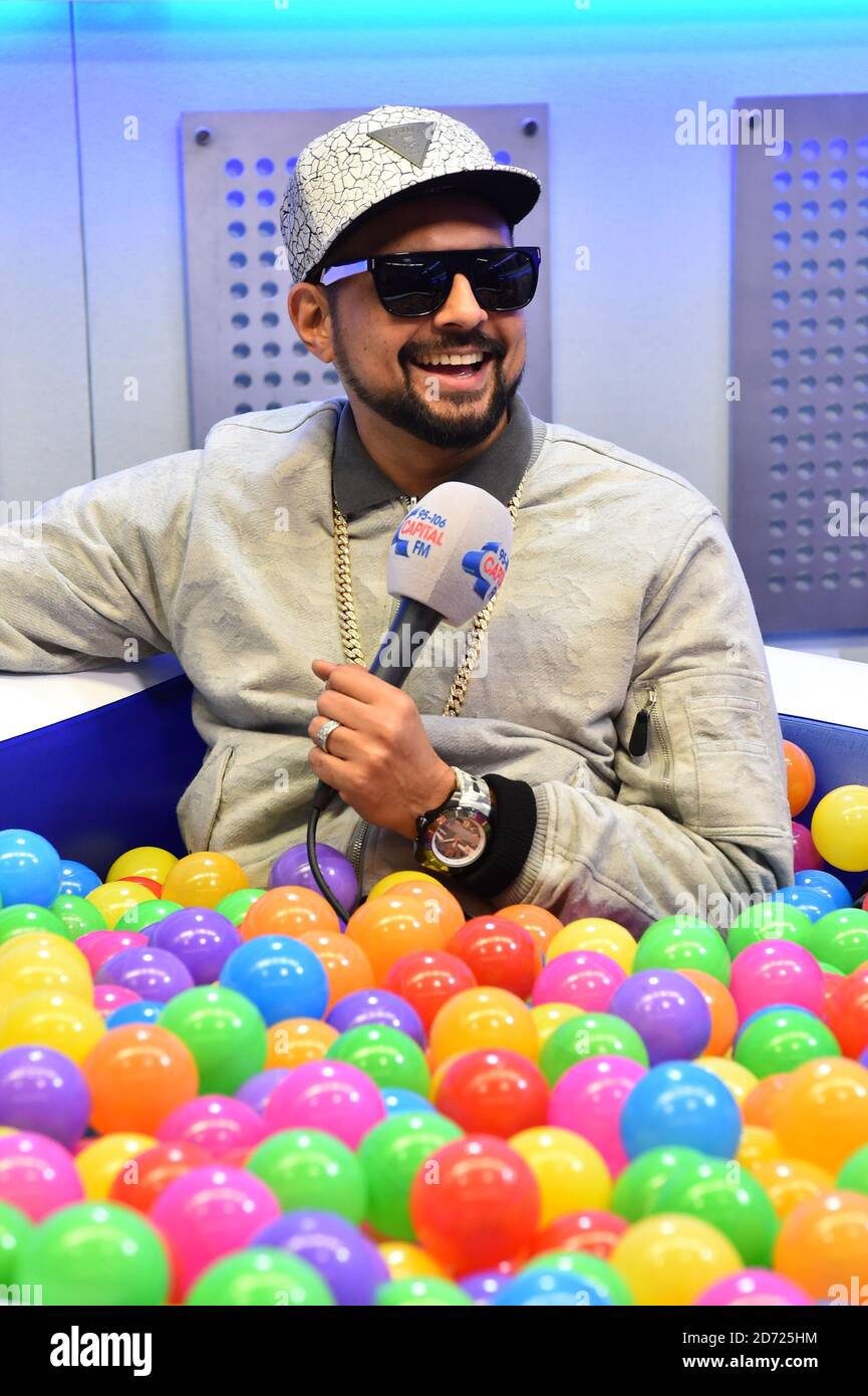 Sean Paul is interviewed by the Capital Breakfast team backstage during ...
