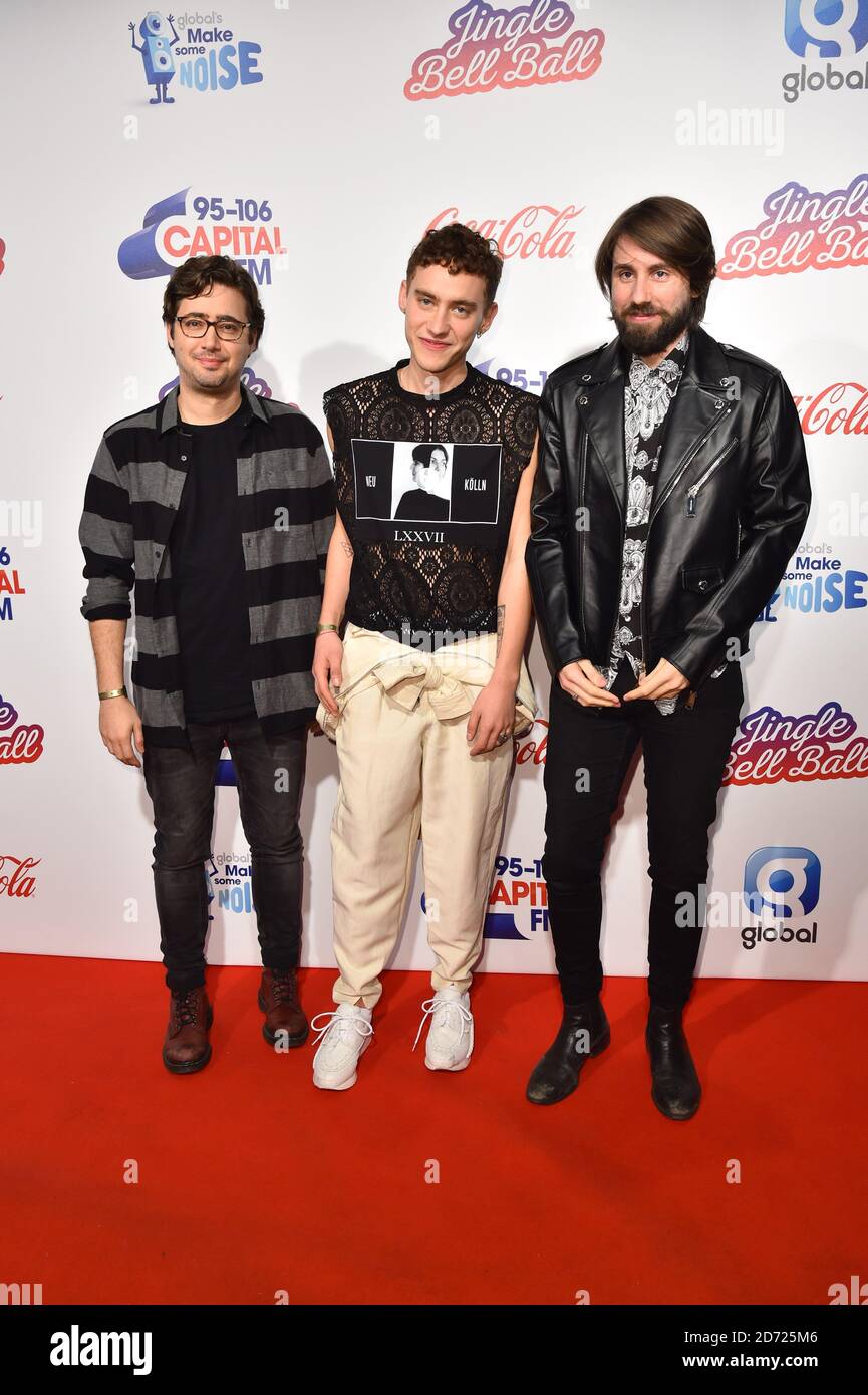 (left to right) Emre Turkmen, Olly Alexander and Mikey Goldsworthy of ...