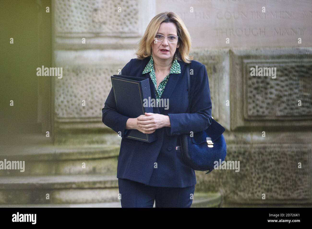 Home secretary amber rudd arriving at 10 downing street hi-res stock ...