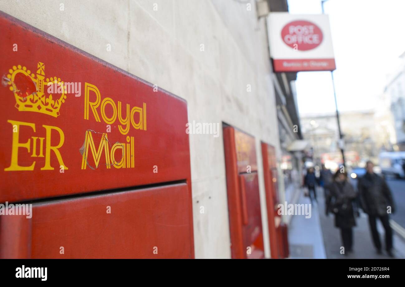 At the trafalgar square post office in central london hi-res stock ...