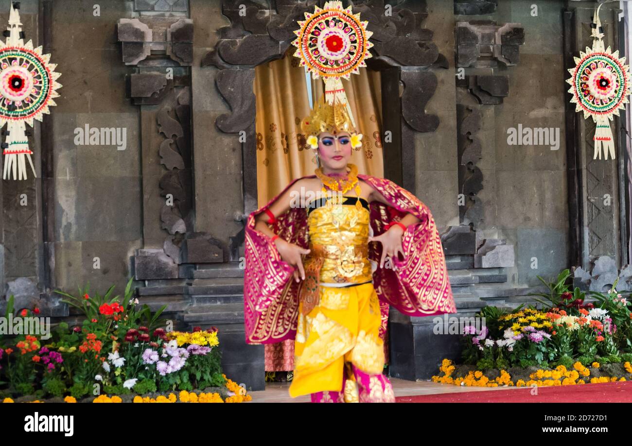 Cultural dance was taken in Bali It was publicly presenting for peoples ...