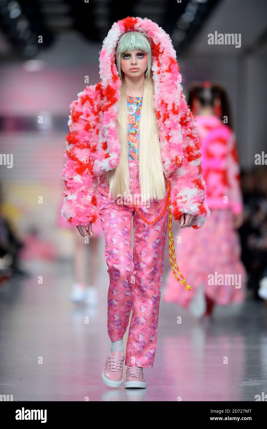 Models on the catwalk during the Ryan Lo Autumn/Winter 2017 London ...