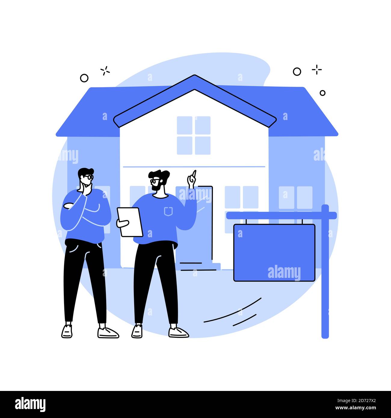 House for rent abstract concept vector illustration Stock Vector Image ...
