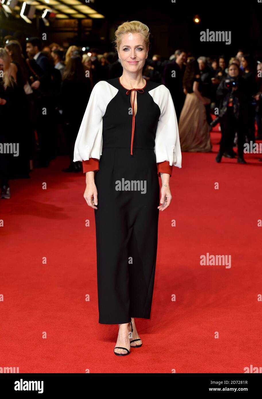 Gillian Anderson attending the UK premiere of Viceroy's House, held at ...