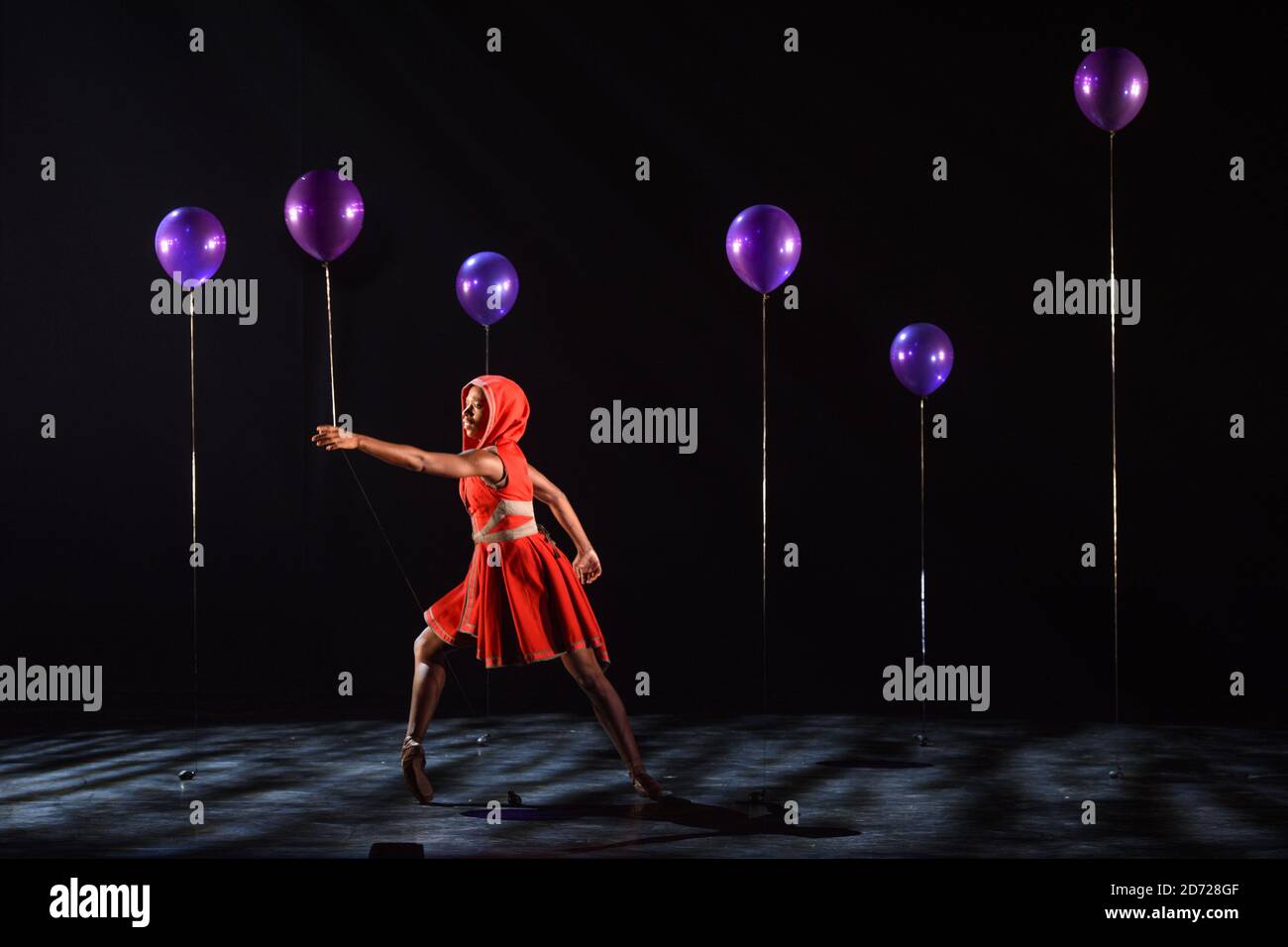Dancers pictured during a dress rehearsal for the Ballet Black ...